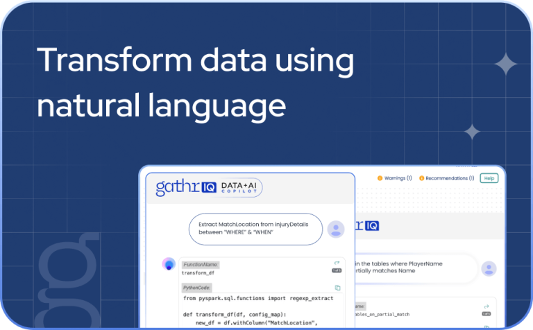 Discover data assets using natural language % % | Gathr.ai